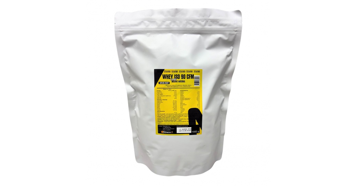TITANUS Whey ISO 90 CFM natural (1000 g) | Fitnessdk